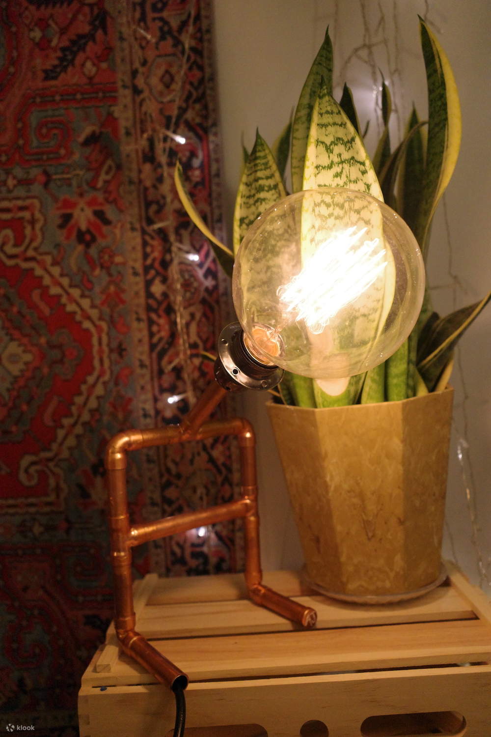 Myosotis Flower - Industrial Pipe Lamp workshop | Kwun Tong - Klook ...