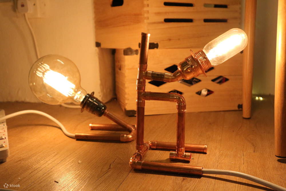 Myosotis Flower - Industrial Pipe Lamp workshop | Kwun Tong - Klook