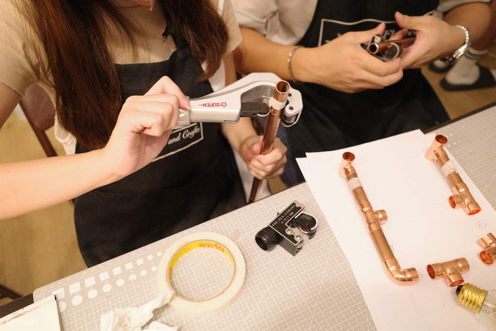 Myosotis Flower - Industrial Pipe Lamp workshop | Kwun Tong - Klook ...