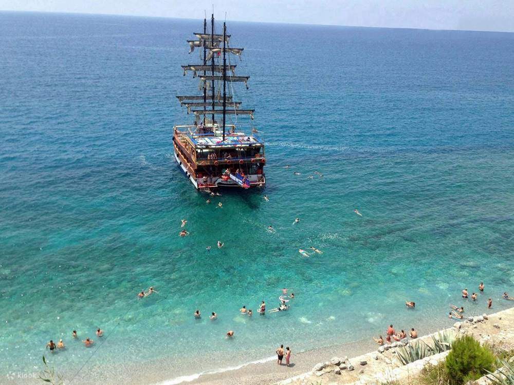 Enjoy an Amazing Alanya Catamaran Boat Tour with Lunch and Soft Drinks ...