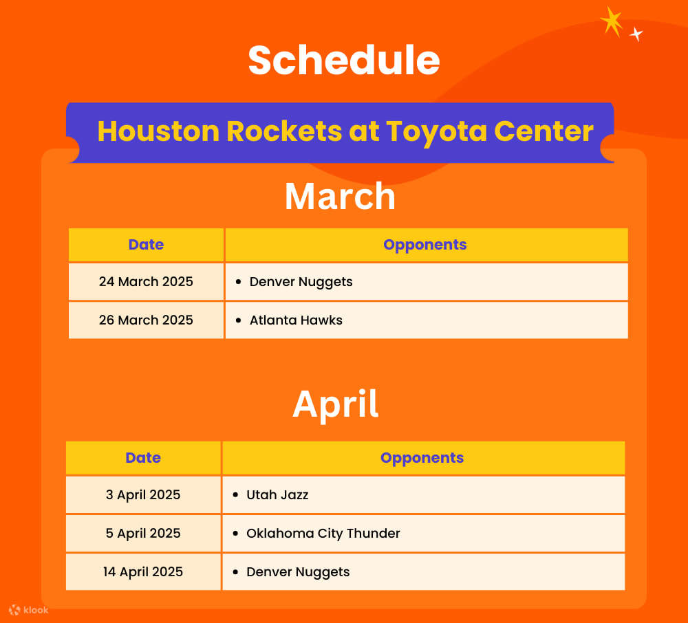 Houston Rockets Basketball Game at Toyota Center - Klook