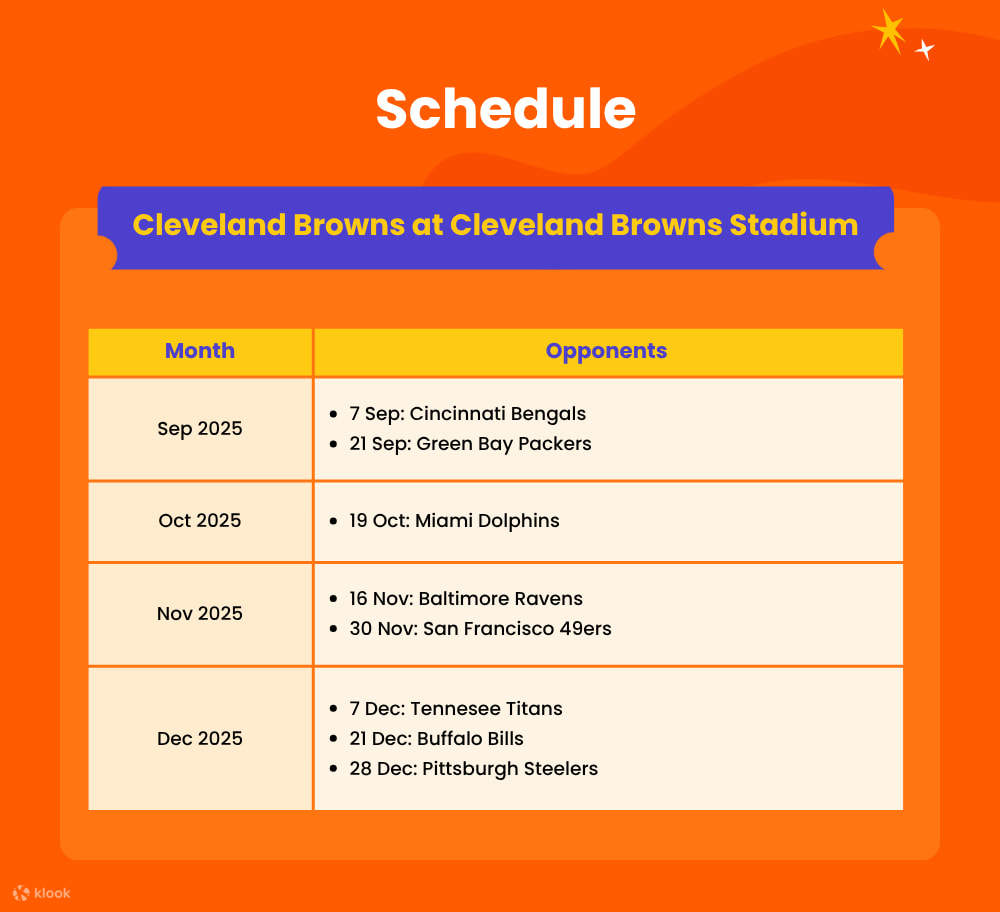 Cleveland Browns Football Game at Cleveland Browns Stadium - Klook
