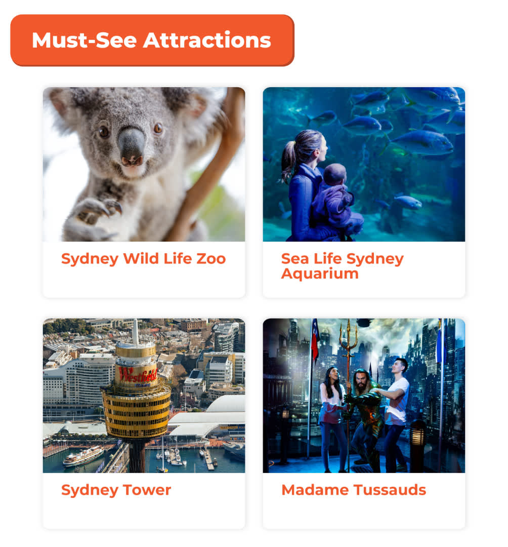 Sydney Attractions Pass (Combo) - Klook Australia