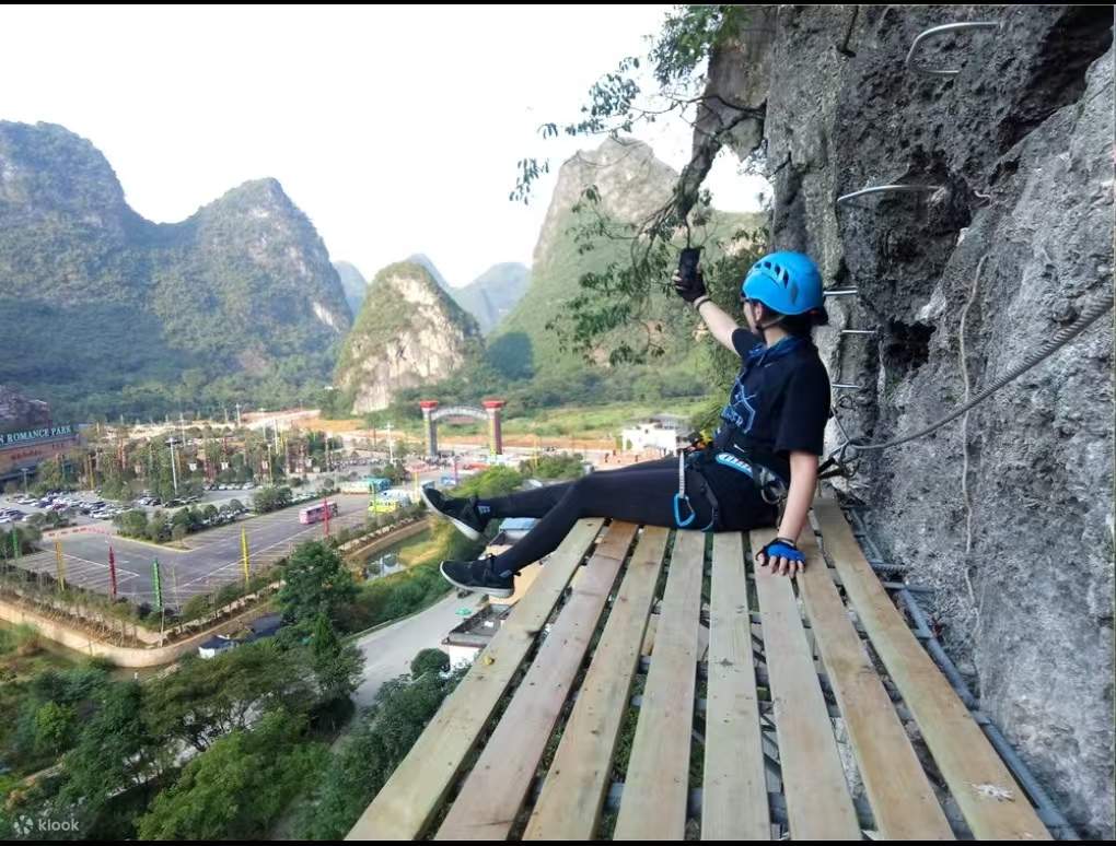 Guilin Yangshuo Yulong River Via Ferrata Rock Climbing Experience - Klook