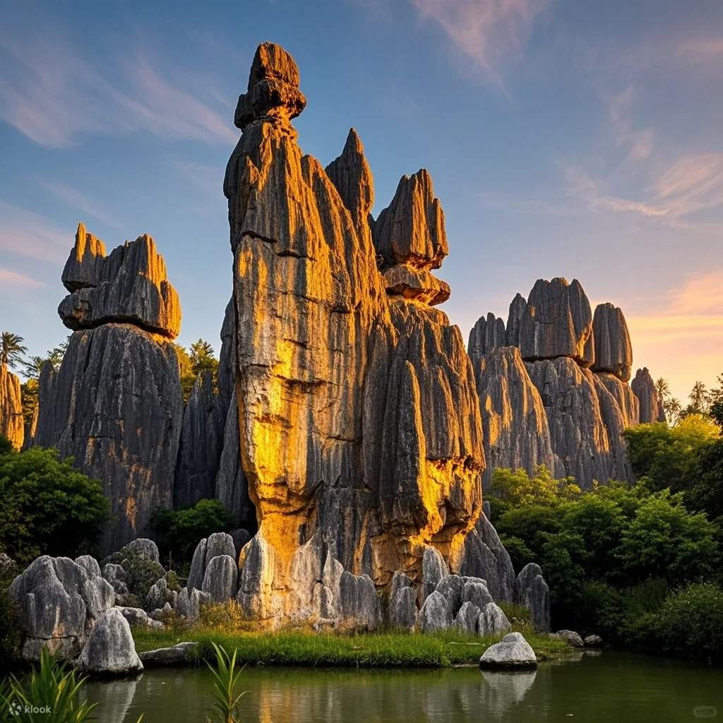 Kunming Stone Forest Scenic Area + Jiuxiang Scenic Area 1-Day Tour ...