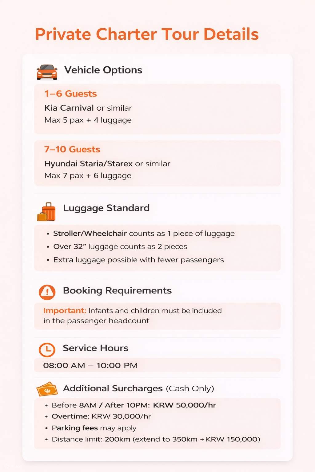 Seoul and Suburbs Private Car Charter Tour - Klook