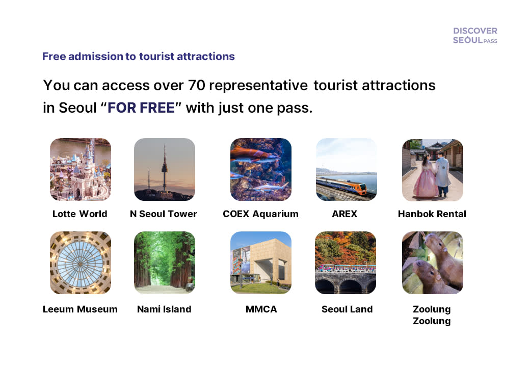 Buy Discover Seoul Pass Online 24, 48 or 72 Hours - Klook