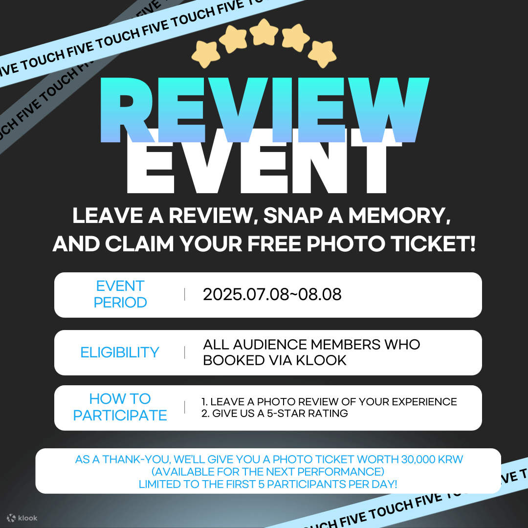 SHOW MUSICAL TOUCH FIVE Ticket in Seoul - Klook United Kingdom