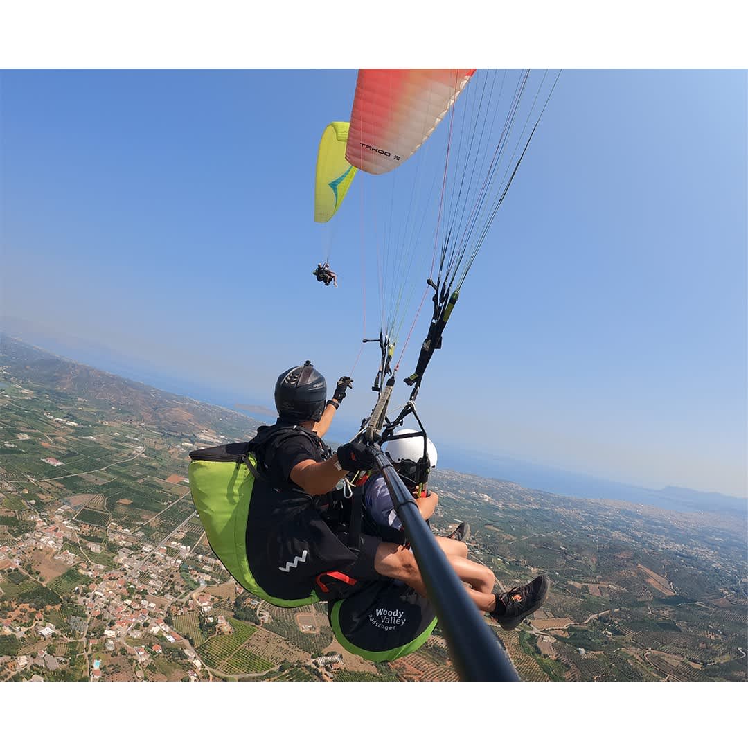 Thrilling Chania Paragliding Flight Experience - Soar Over Crete's ...