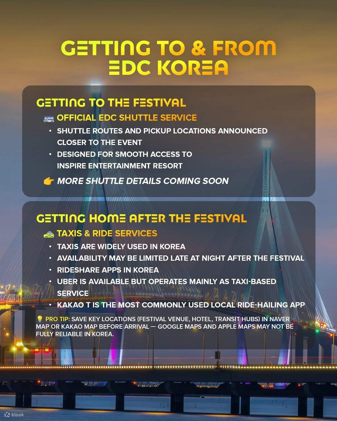 EDC Korea 2026 Ticket - Klook España