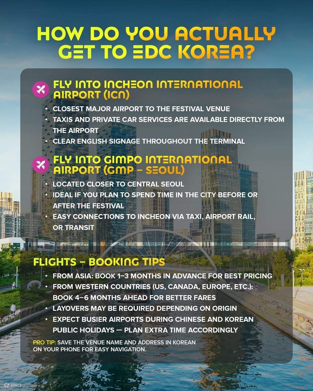 EDC Korea 2026 Ticket - Klook United States
