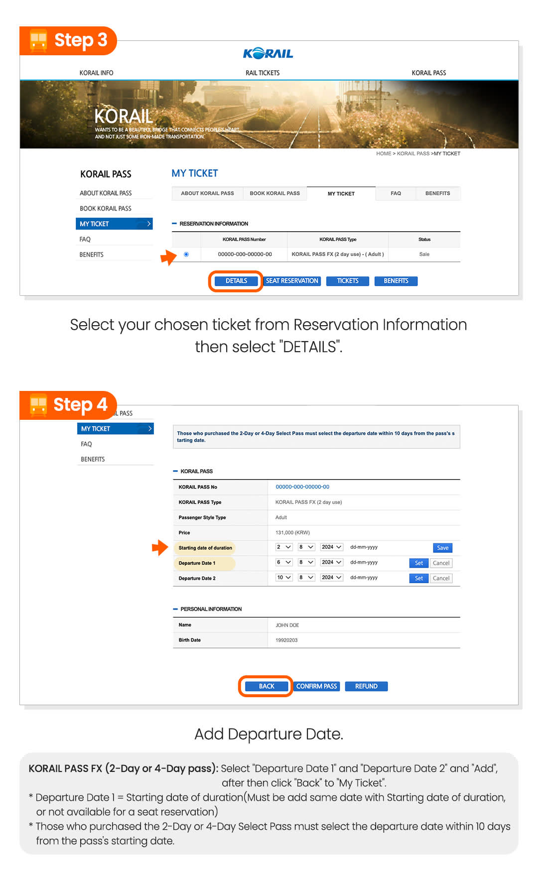 KORAIL PASS - KTX Train Ticket - Klook