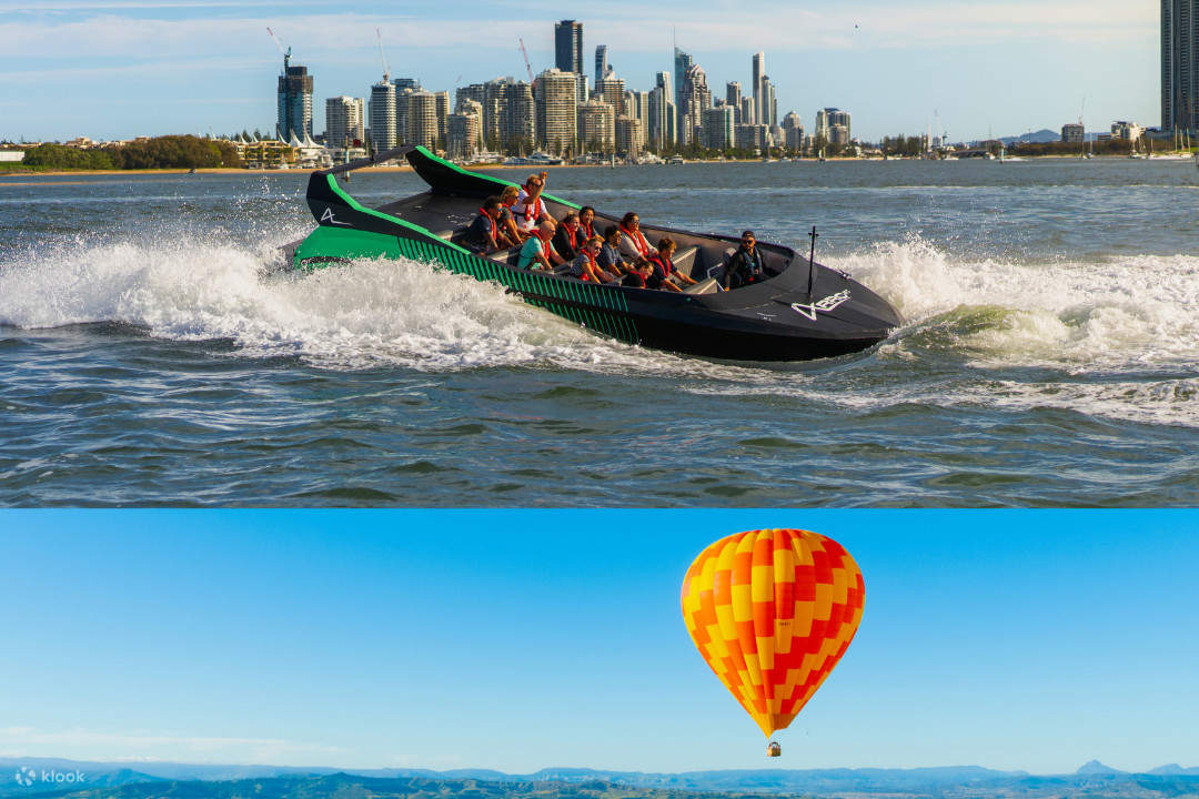 [Combo] Hot Air Balloon and Arro Jet Boat in Gold Coast - Klook