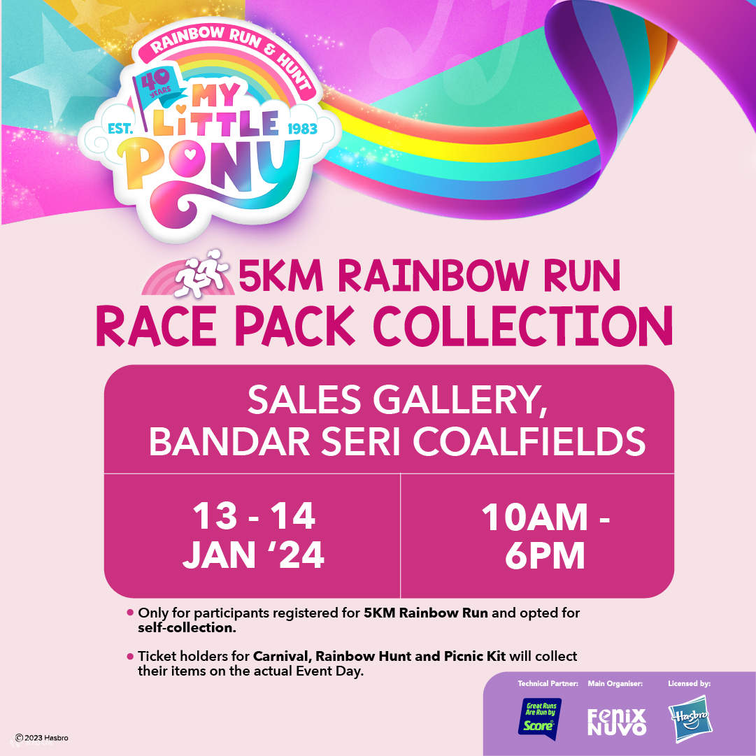 My Little Pony Rainbow Run & Hunt Carnival Ticket, Bandar Seri ...