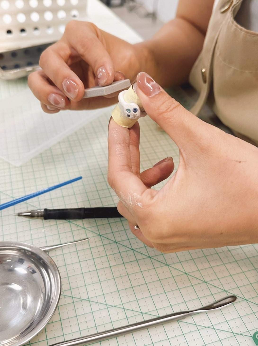 Taipei: L.A.B Gemstone Elements - Silver Clay Ring Course/Necklace ...