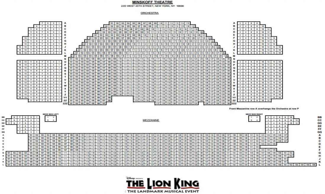 Lion King Theater New York Seating Chart Happy World Theatre Day!