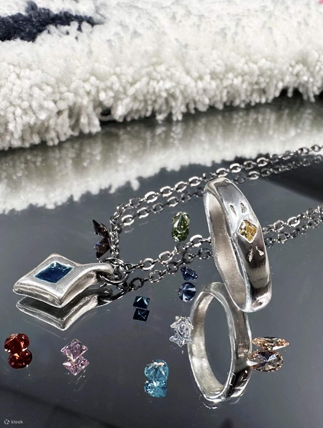 Taipei: L.A.B Gemstone Elements - Silver Clay Ring Course/Necklace ...