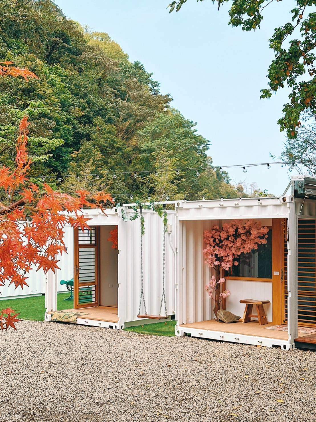 Miaoli Mountains and Rivers Secret Camping Area Rainbow Container Hut ...