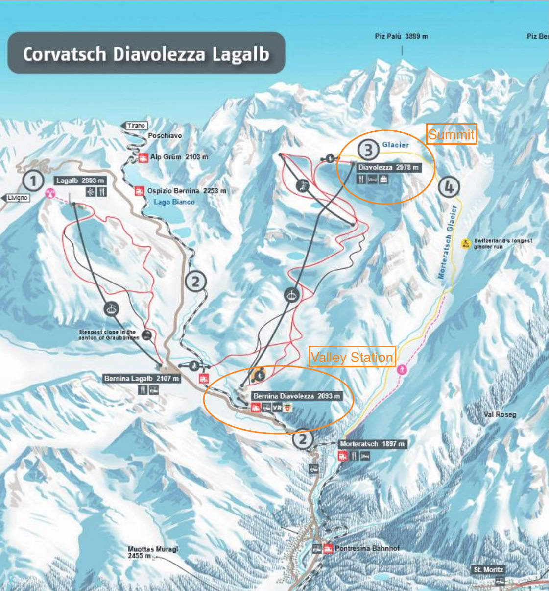 Biglietto per la funivia Diavolezza a St. Moritz - Klook Italia