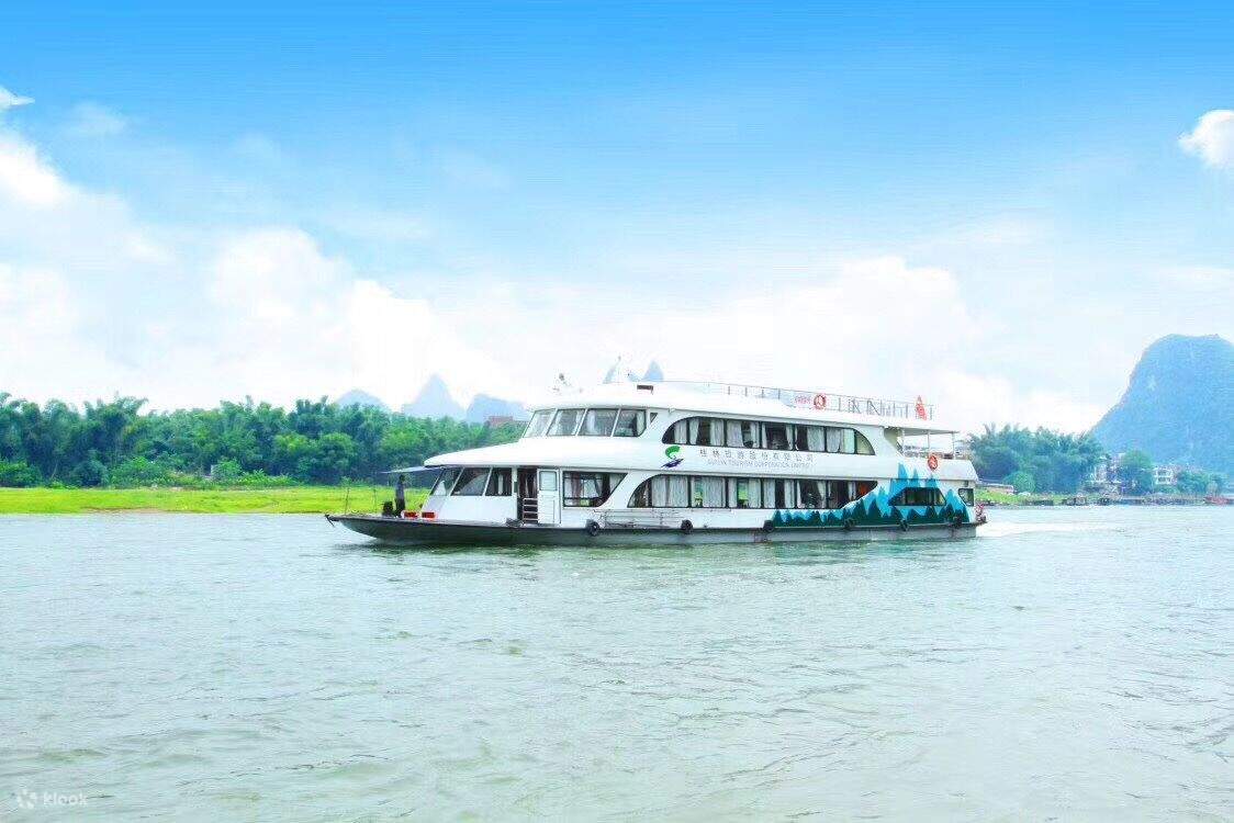 Guilin Lijiang River 4-star cruise Yulong River bamboo raft paradise ...