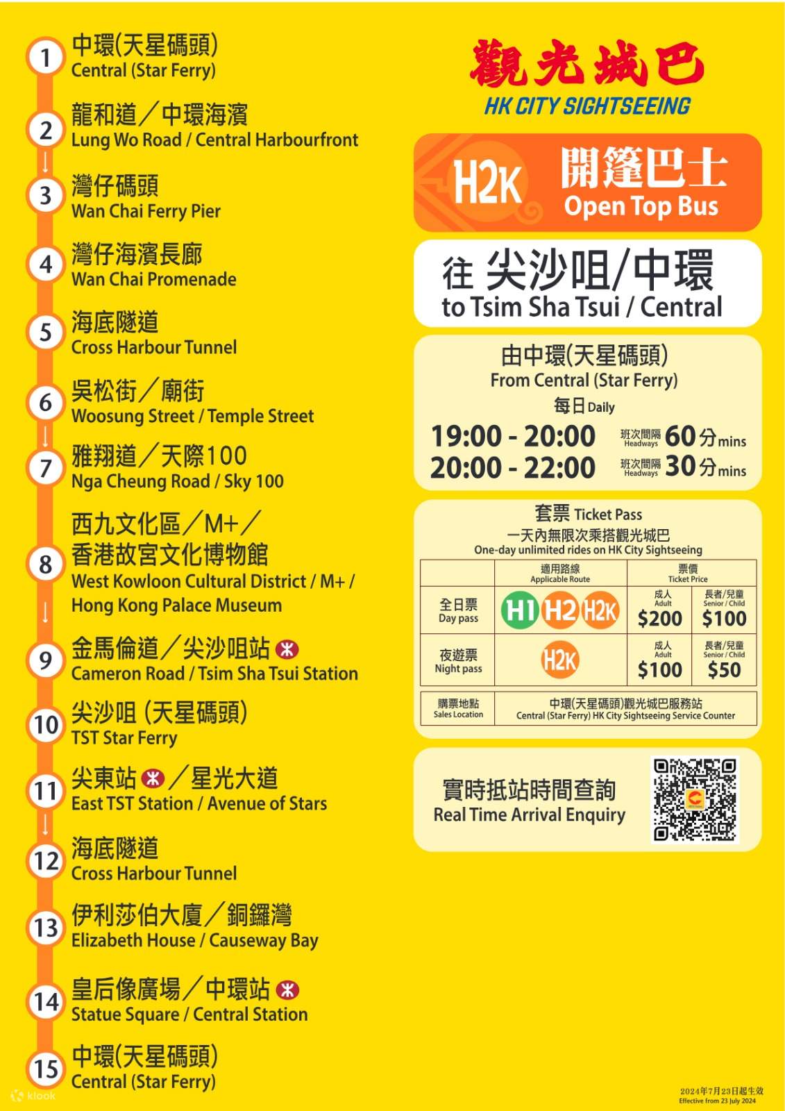 人力車觀光巴士 - 開篷雙層巴士夜景遊 - Klook 客路