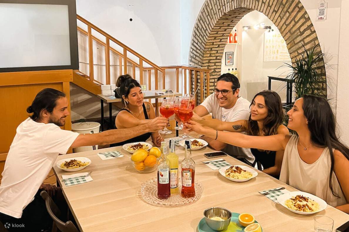 Spiritz and Spaghetti Cooking Class in Rome - Klook