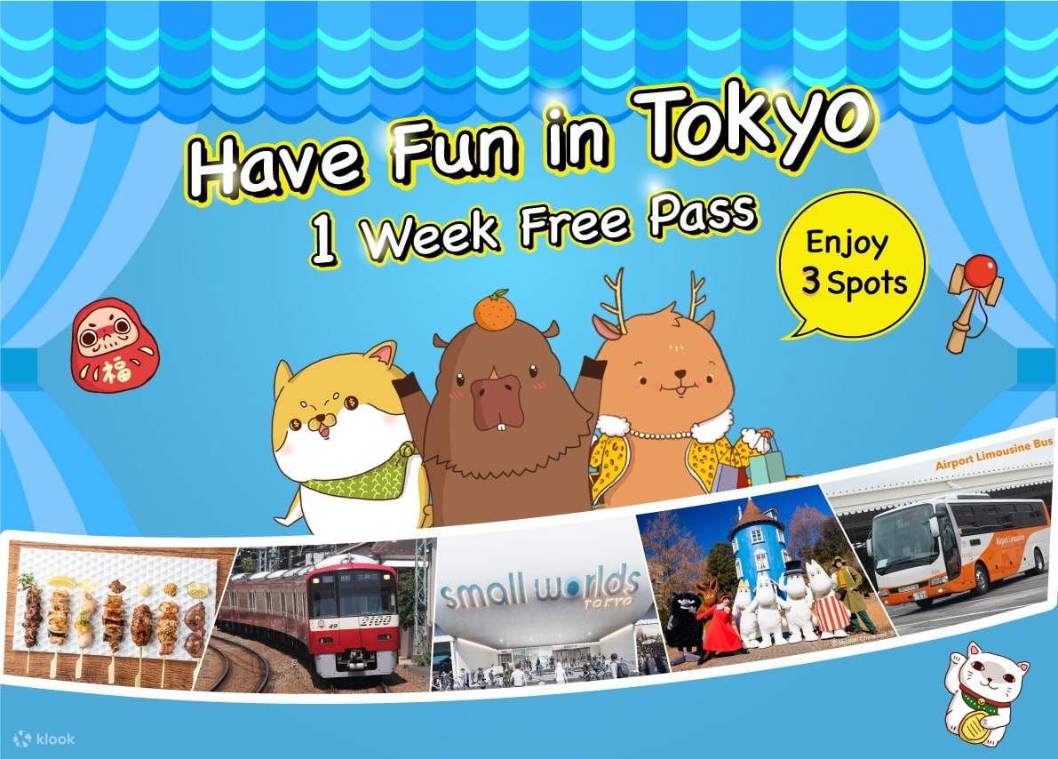 日本東京樂享周遊券 1 Week Free Pass - Klook 客路