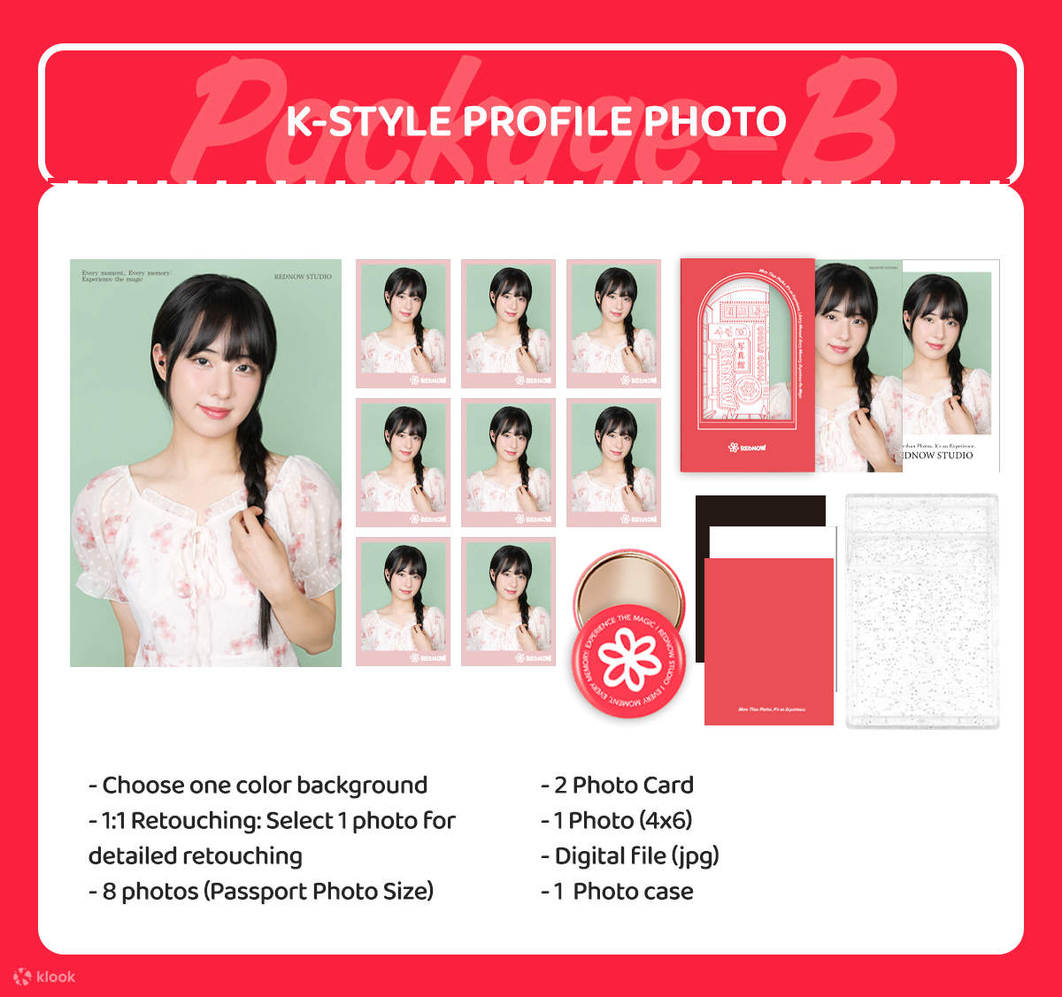 Myeongdong Korean Style ID & Profile Photo Experience by Rednow - Klook