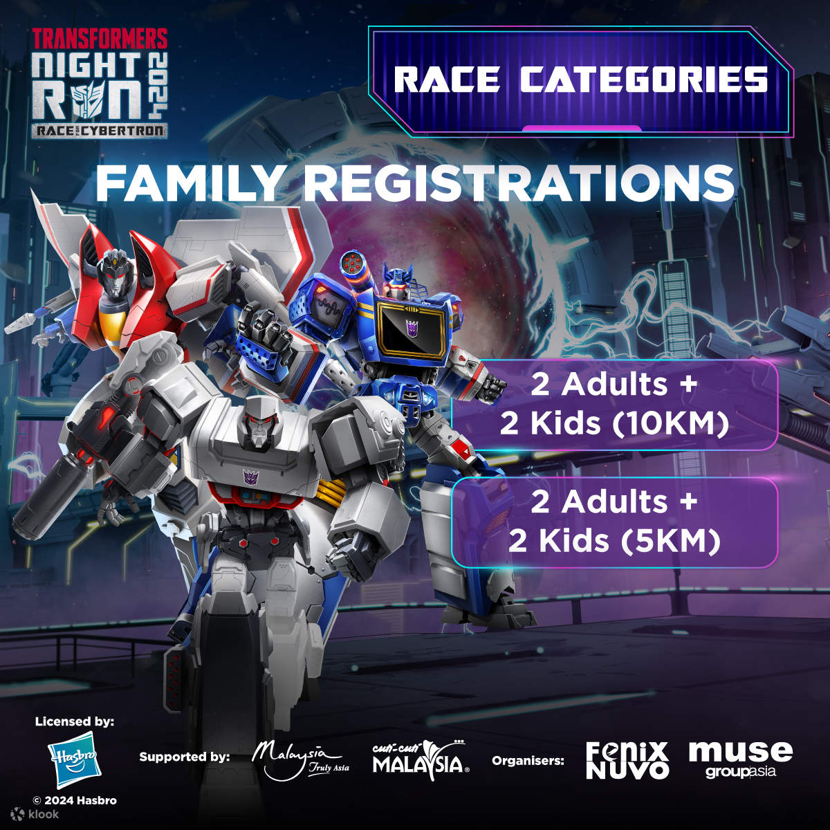 Transformers Night Run 2024 in Putrajaya - Klook Malaysia