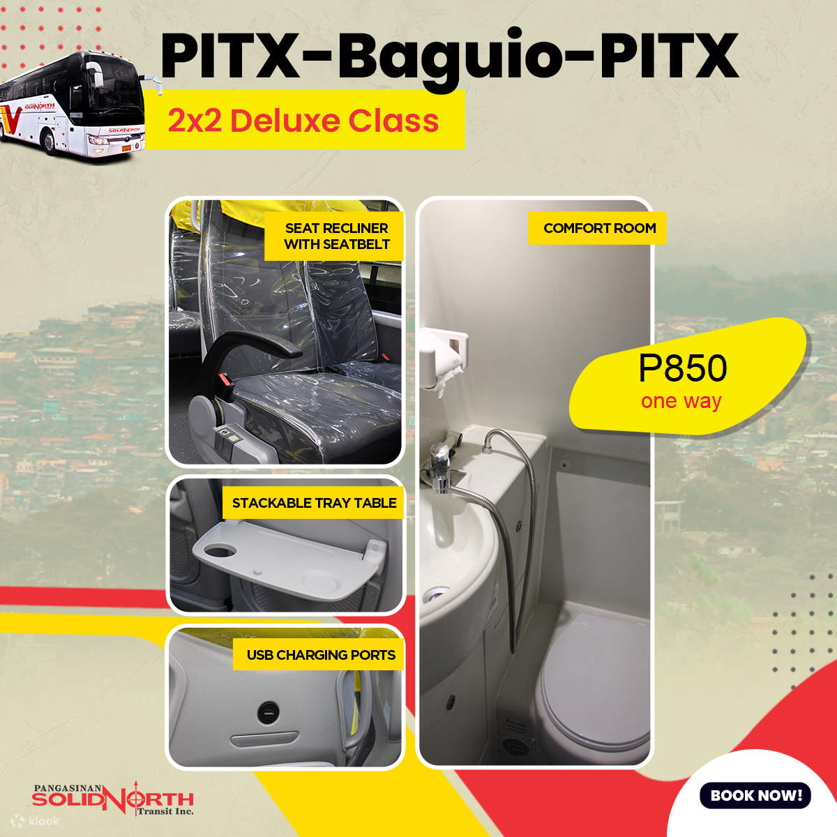 Metro Manila to Baguio Bus Ticket Reservation Schedule - Klook
