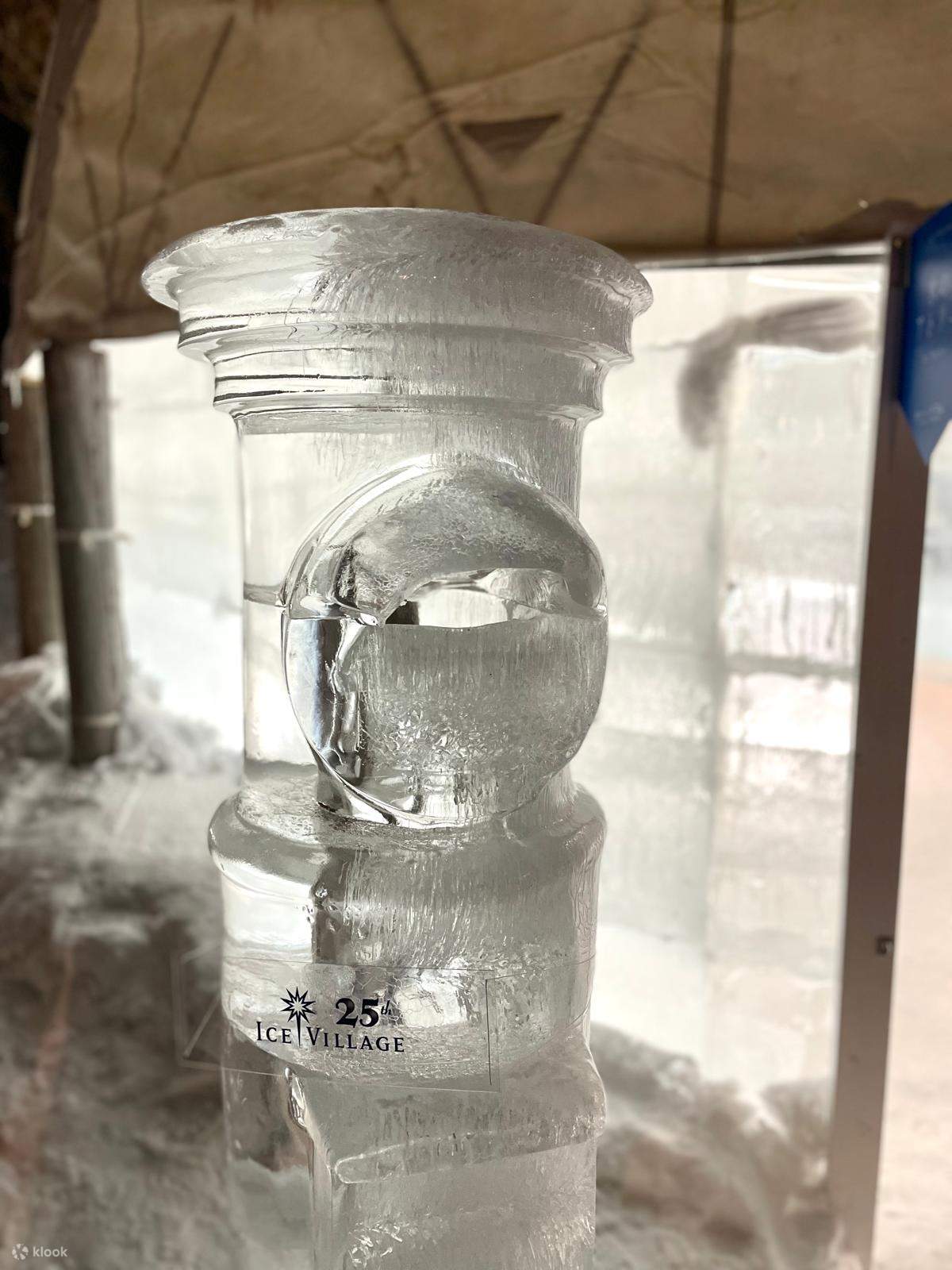 Lake Shikotsu Ice Falls Festival & Hoshino Tomamu Ice Village Day Trip ...