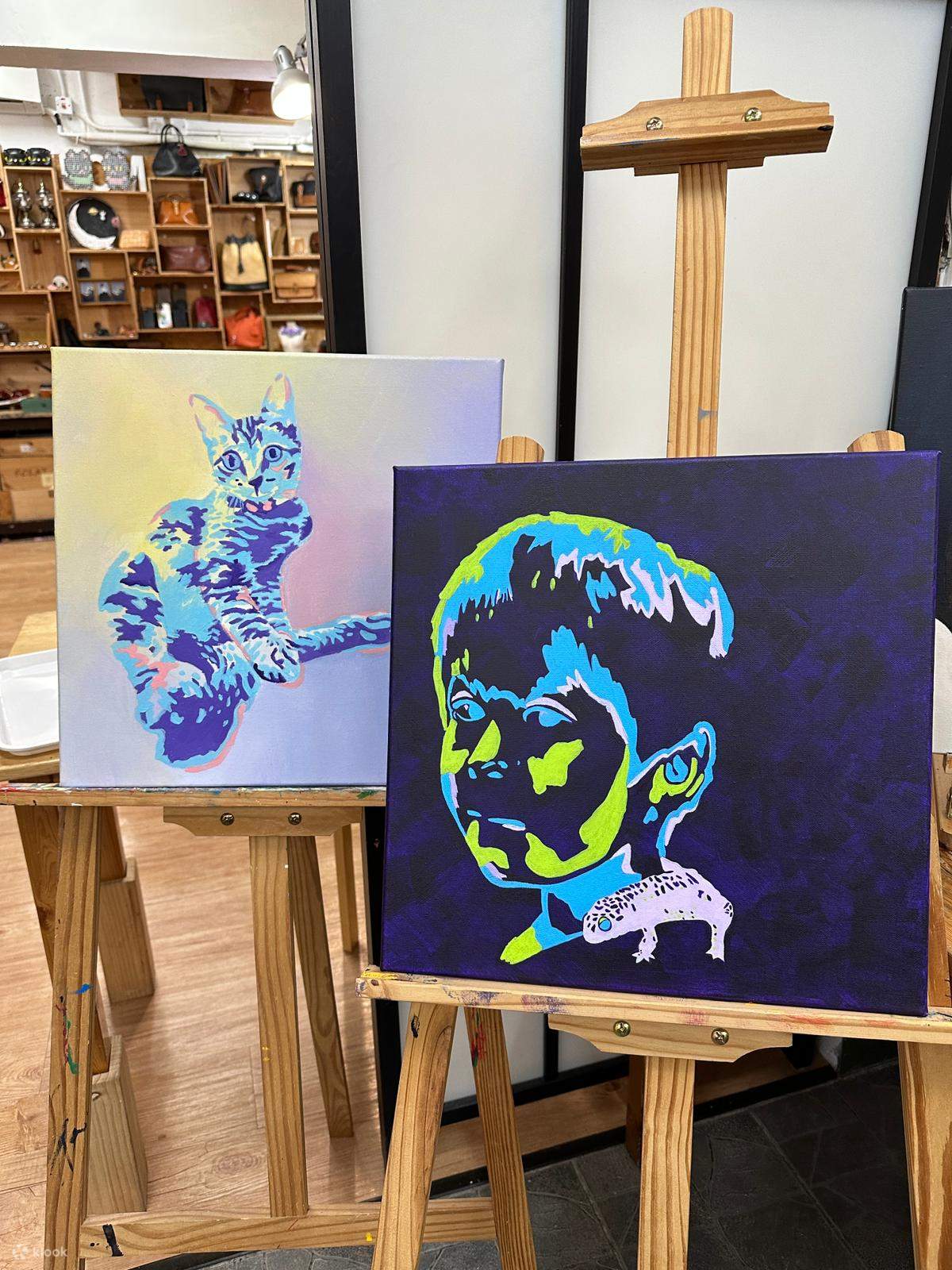 Handmade Workshop - Pop Art Portrait / Pet Painting Course - Klook ...