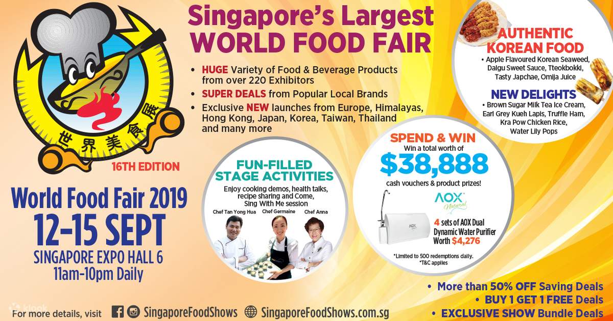 World Food Fair 2019 at Expo in Singapore - Klook Singapore Singapore