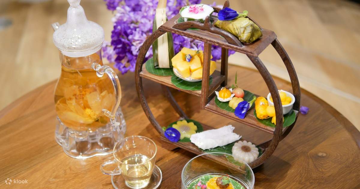 High Tea Sets at Cher Cheeva Thai Dessert Cafe at ICONSIAM, Thailand