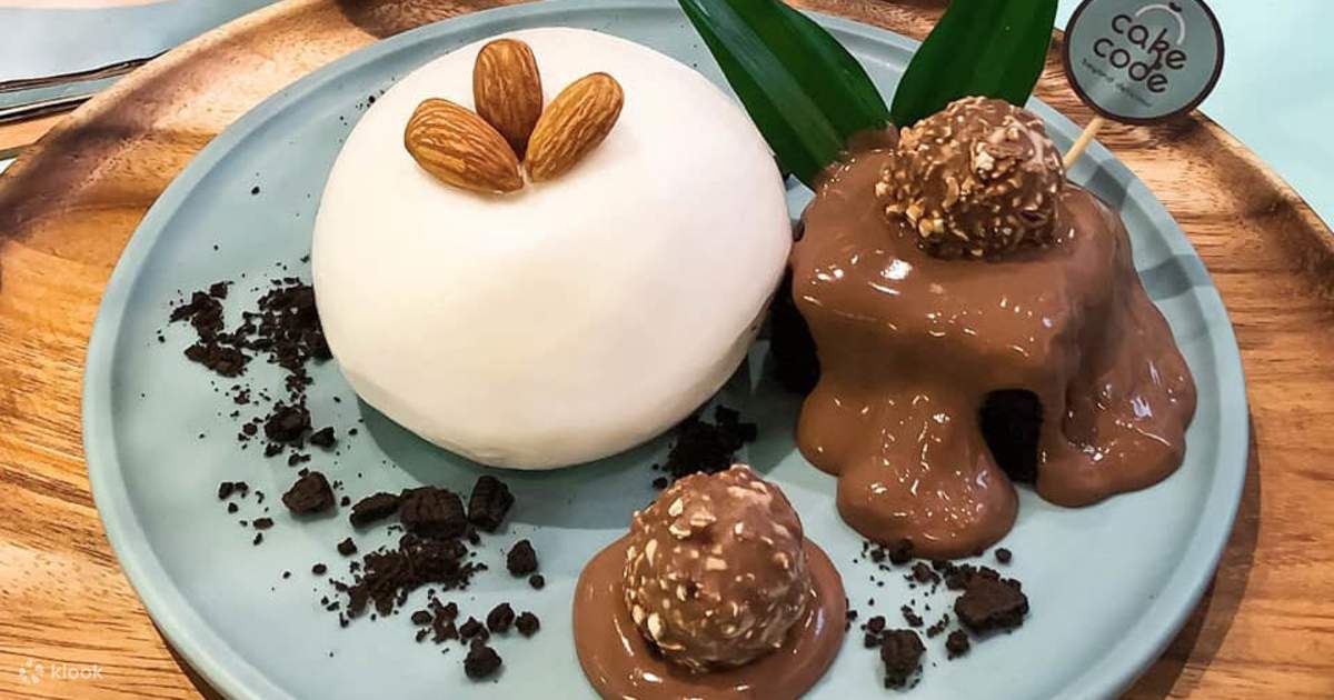 Free Coconut Pudding at Cake Code Cafe in ICONSIAM