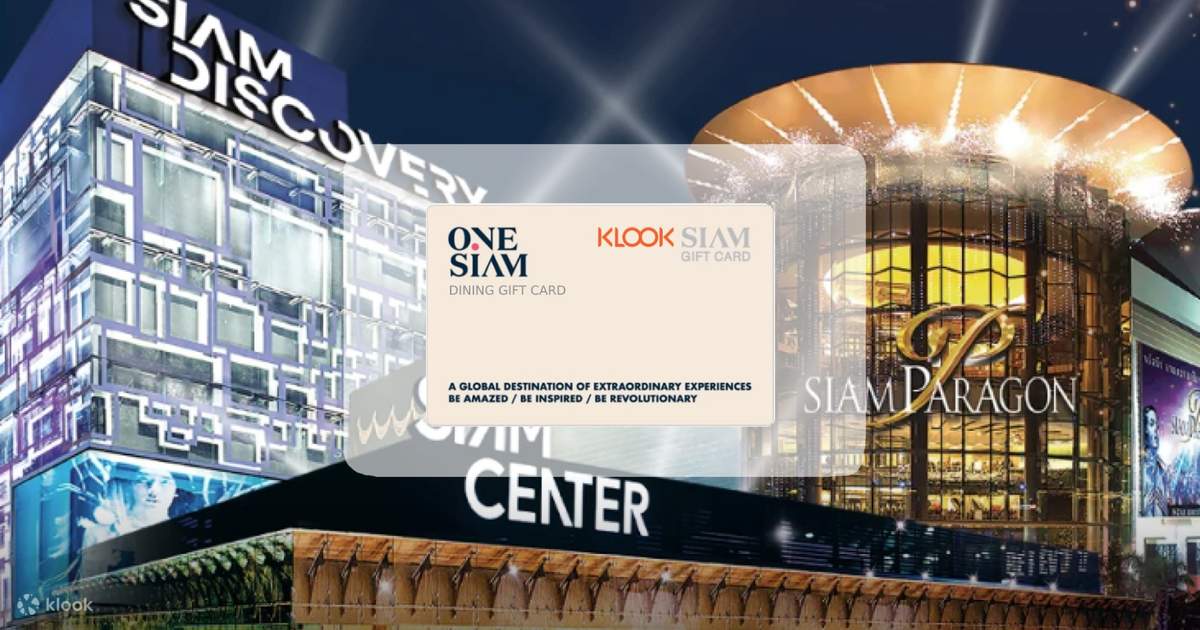 Siam Gift Card Dining Voucher, Siam Paragon, Siam Center, and Siam ...