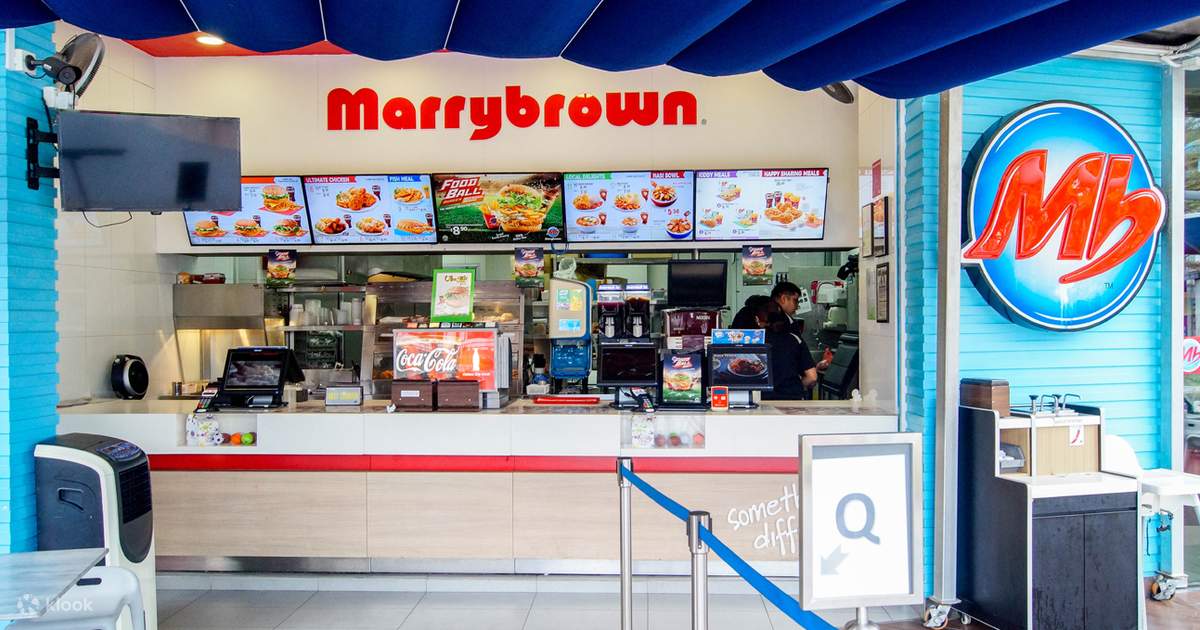 Marrybrown Halal Fast Food di Sentosa, Singapore