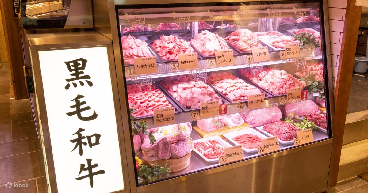 All-you-can-eat Japans rundvlees Hall Akihabara Meat House Yokocho ...