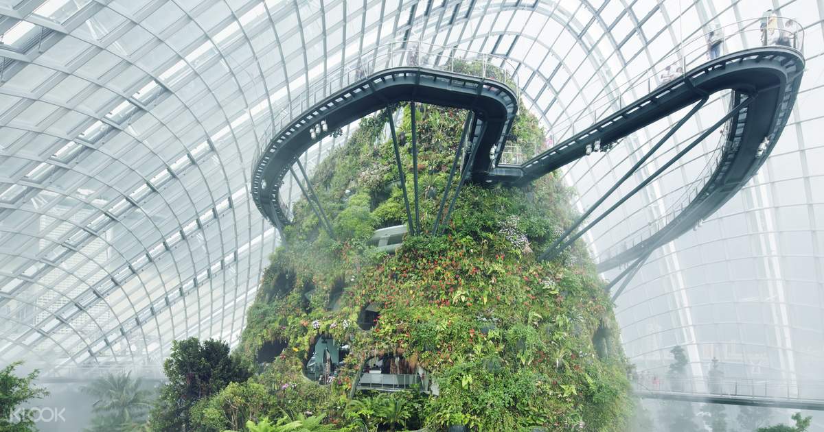 Tiket Gardens by the Bay (Cloud Forest & Flower Dome), Singapura - Klook