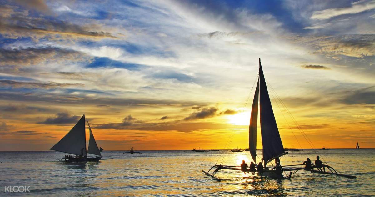 長灘島夕陽風帆船出海體驗 Klook客路 台灣