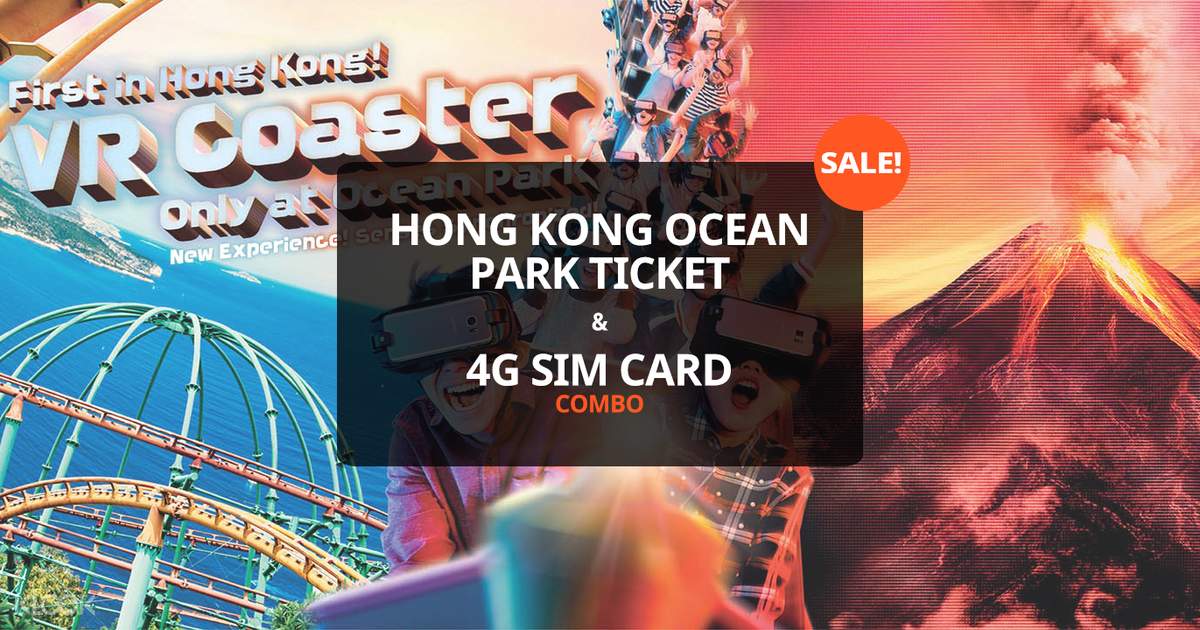 Hong Kong Ocean Park Ticket and 4G SIM Card Combo - Klook Hong Kong