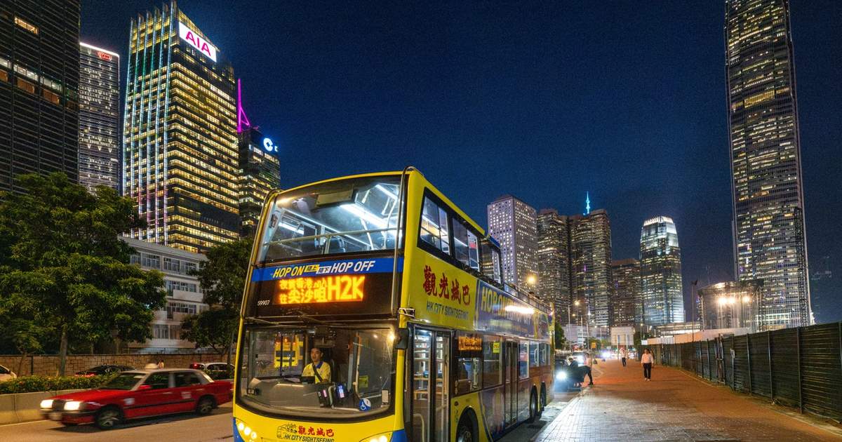 Rickshaw Sightseeing Bus - Open-top double-decker bus night tour ...