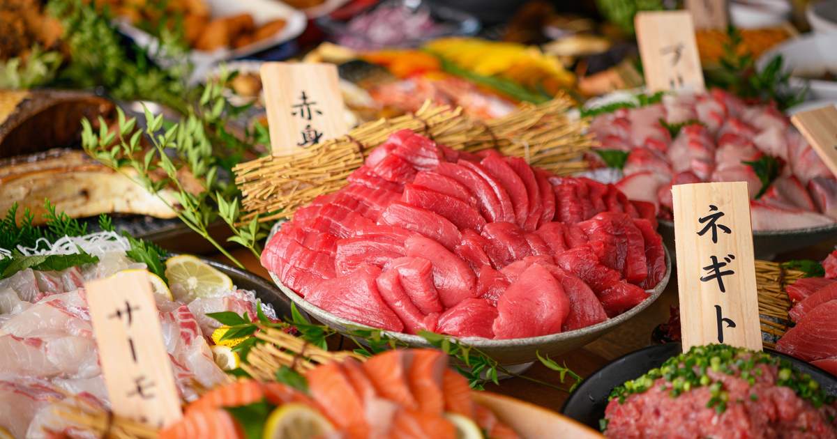 1 Hour Join In Seafood Buffet Restaurant Iroha with Meal & Tuna ...