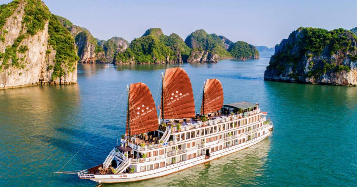 2D1N Explore Halong by 5-Star Arcady Boutique Cruise - Klook India