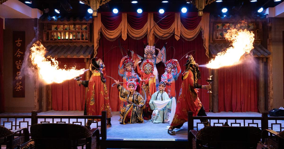 Chongqing 1941 Old Opera Theater Ticket (Sichuan Opera Face Changing ...