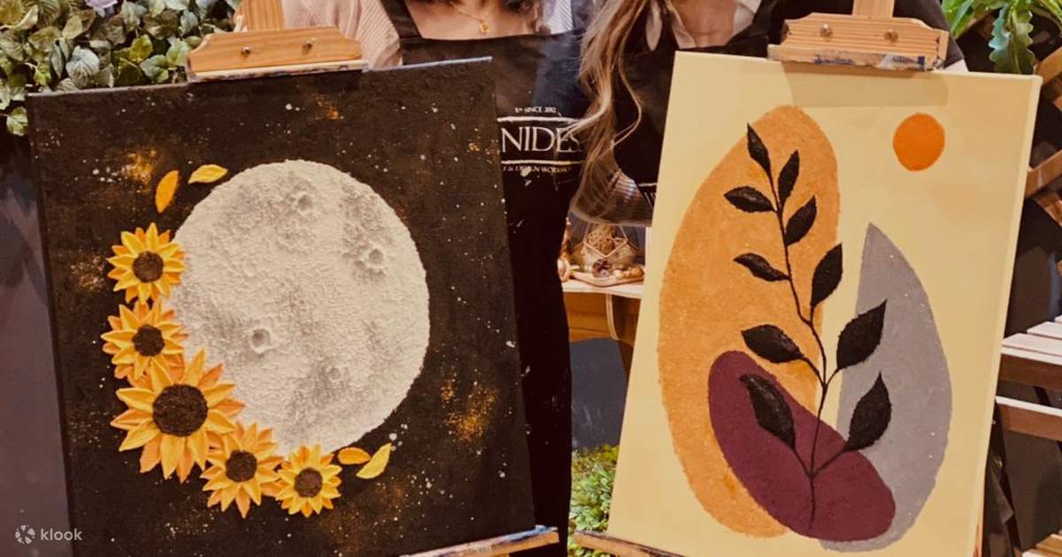 Abstract Texture Painting Workshop - Klook Singapore