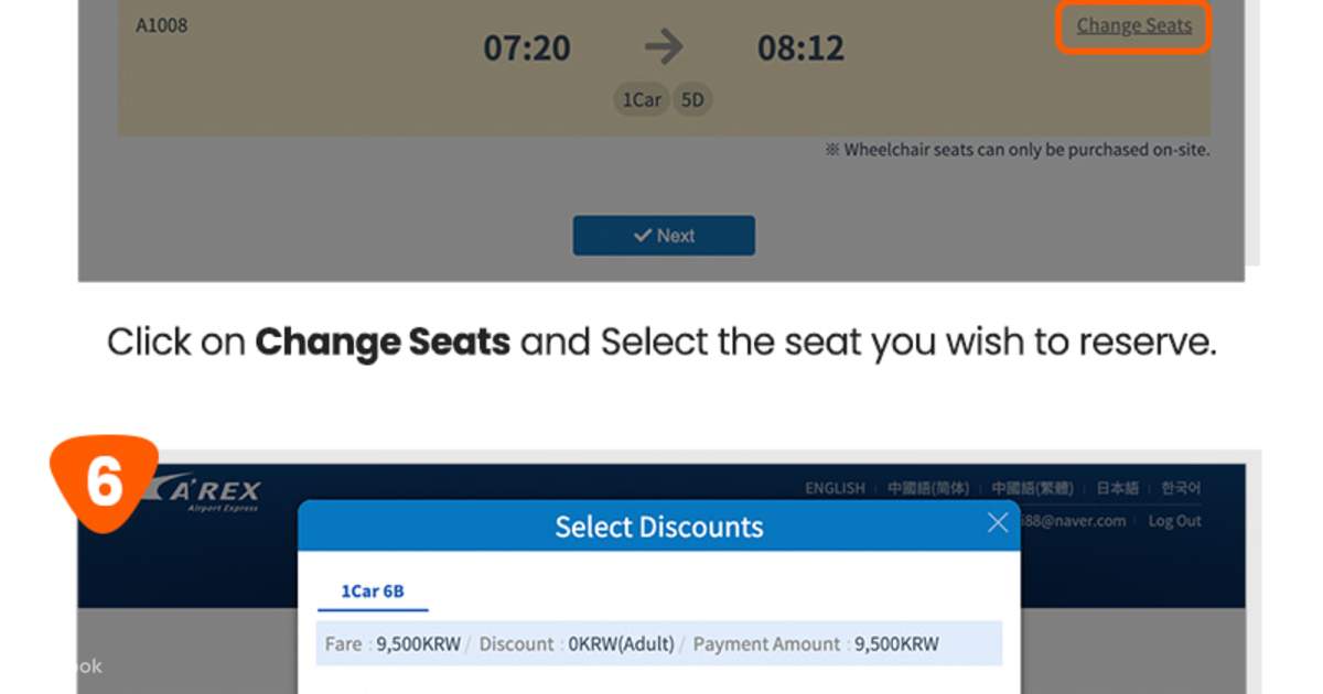 Buy AREX Incheon Airport Express Train, Seoul One Way Ticket Online ...