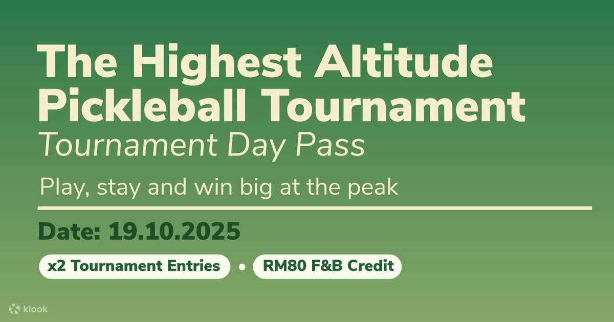 The Highest Altitude Pickleball Tournament at Resorts World Awana ...