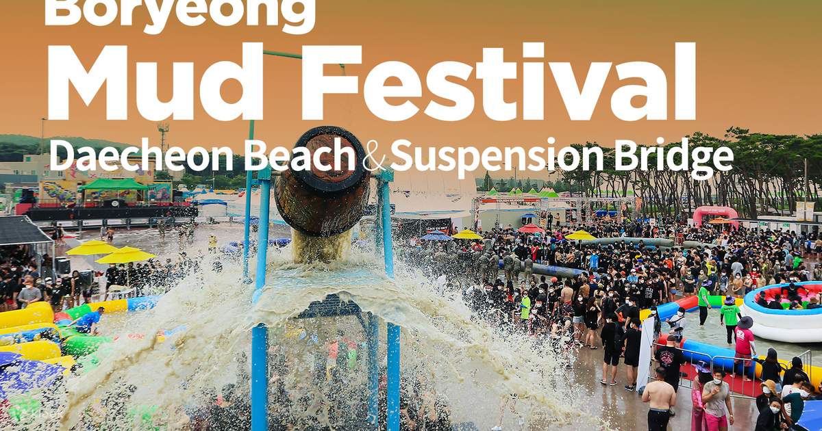 Boryeong Mud Festival + Daecheon Beach + Suspension Bridge One Day Tour ...