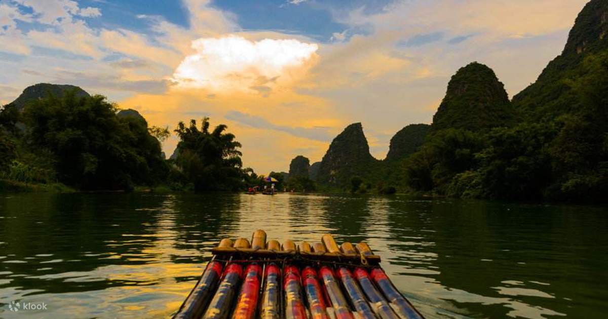 Rakit Buluh Sungai Yulong dari Galeri Guilin Shili Lawatan 1 Hari ...